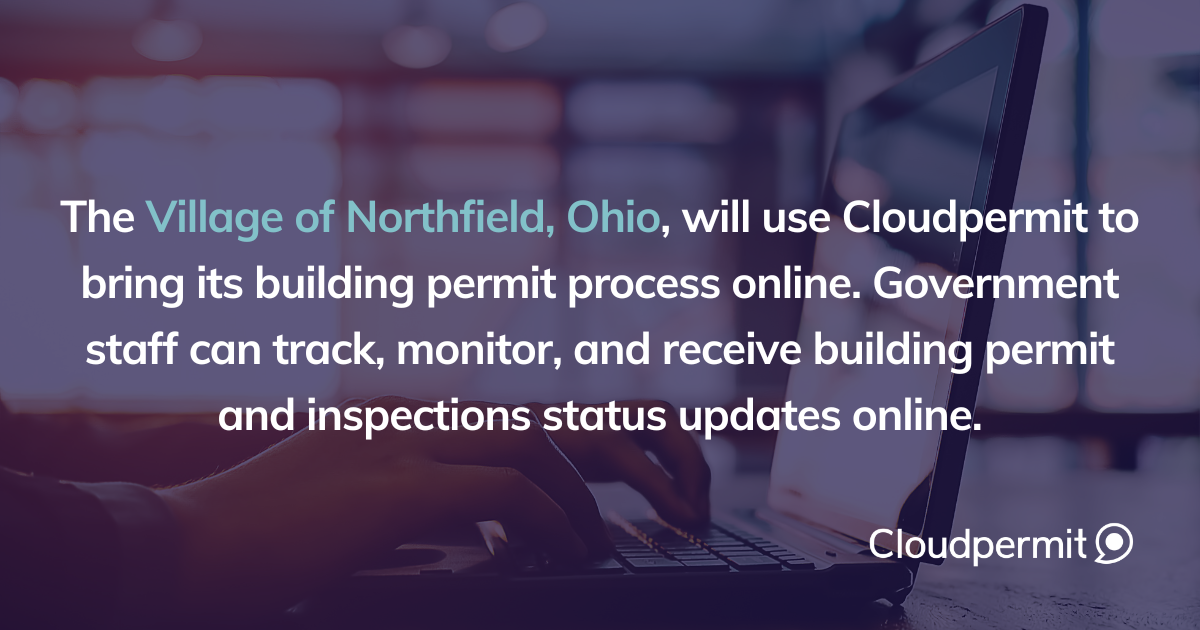Building Permits Move Online in the Village of Northfield, Ohio